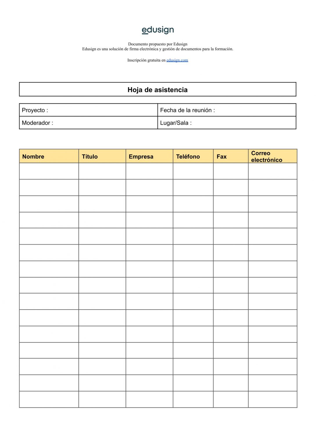 Reglamento interno: Plantilla gratuita en formato Word o PDF | Edusign