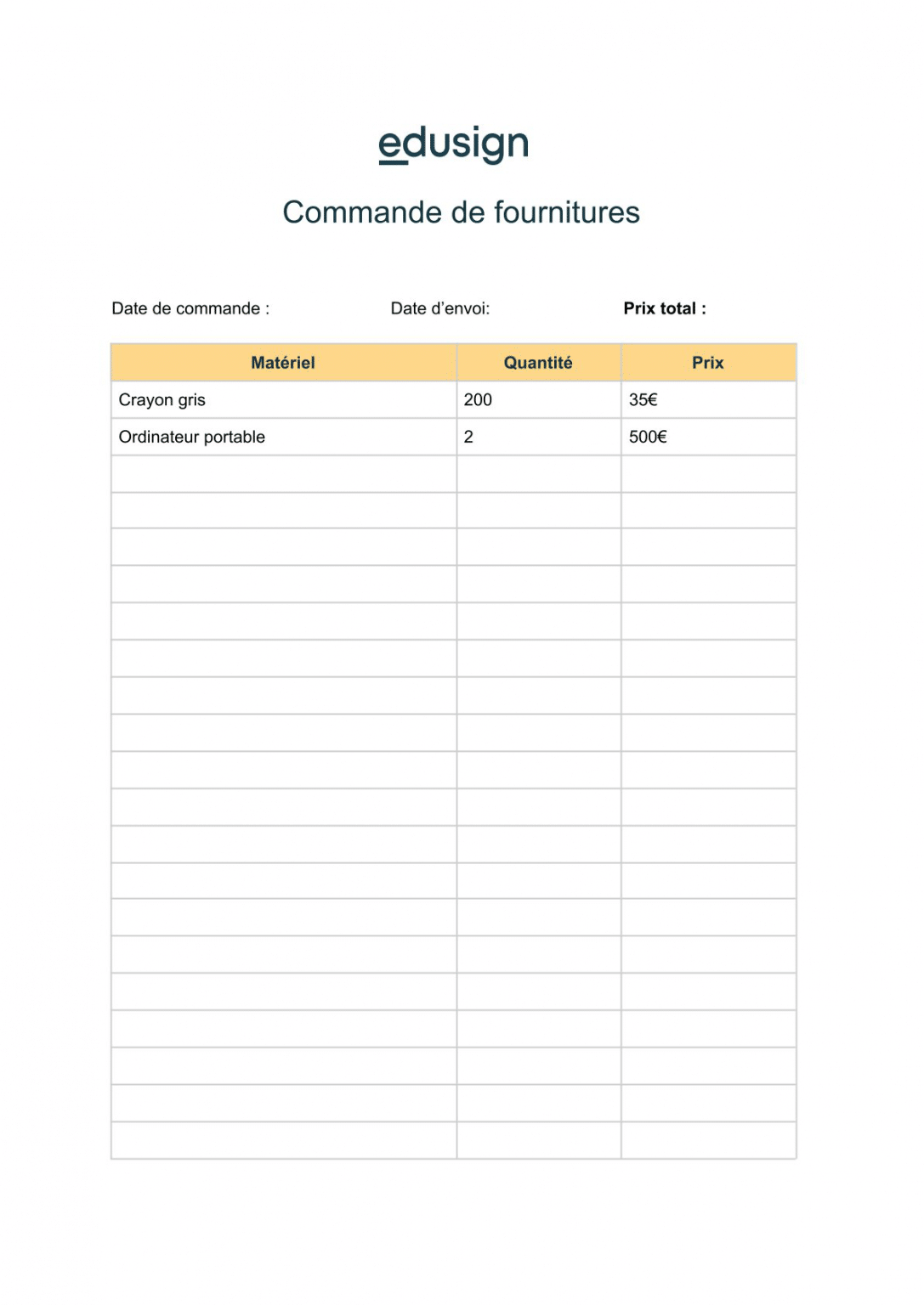 Formulaire de demande d'emploi : Modèle gratuit en format Word, PDF | Edusign