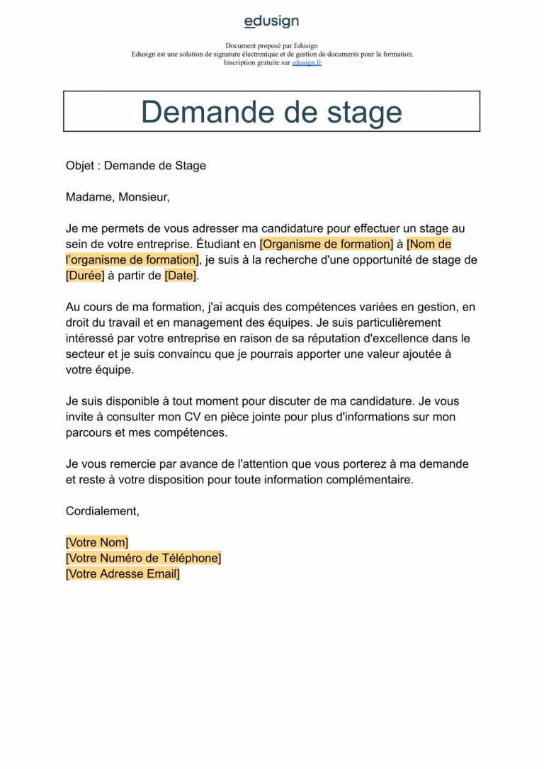 Annulation d'inscription : Modèle de mail ou de lettre gratuit | Edusign