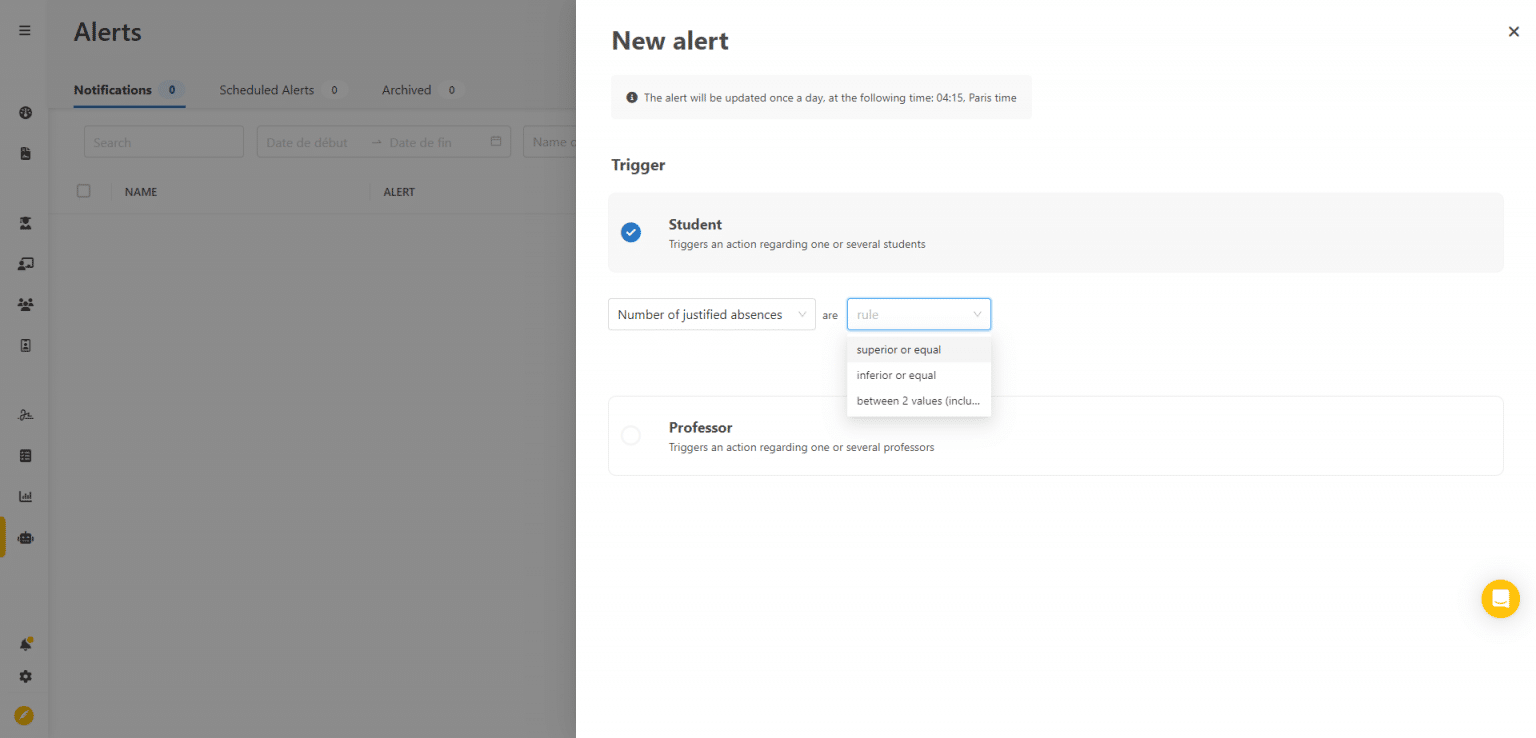 Alerts: automatically identify absentee students | Edusign